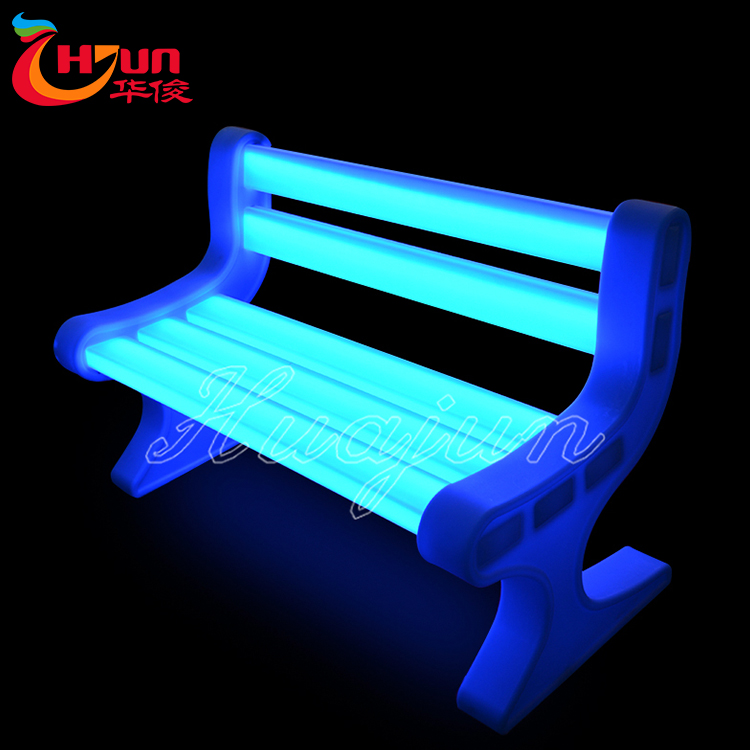 Bancos LED iluminados para exteriores Fabricante de muebles-Huajun